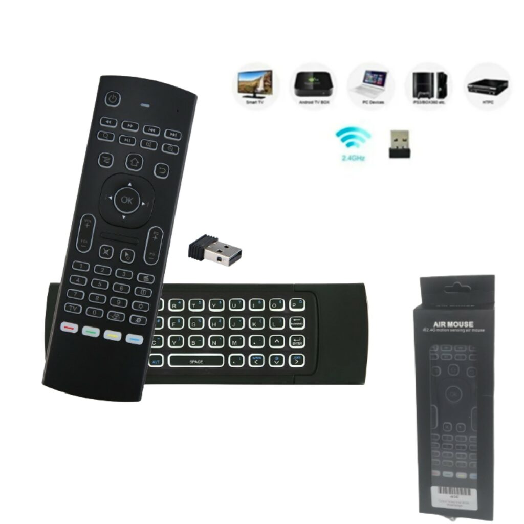 Control Remoto Universal Con Teclado Smart Multifunción 2.4G MX3 Air ...