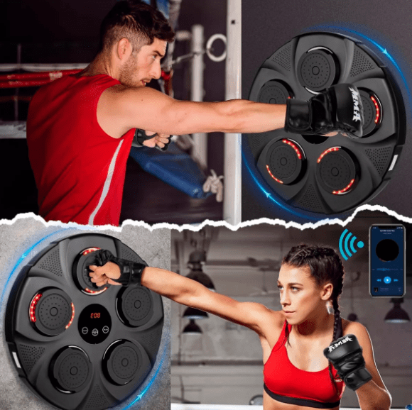 Maquina De Boxeo / Bluetooth / Música / Luces Led / 5 Paneles / Con ...